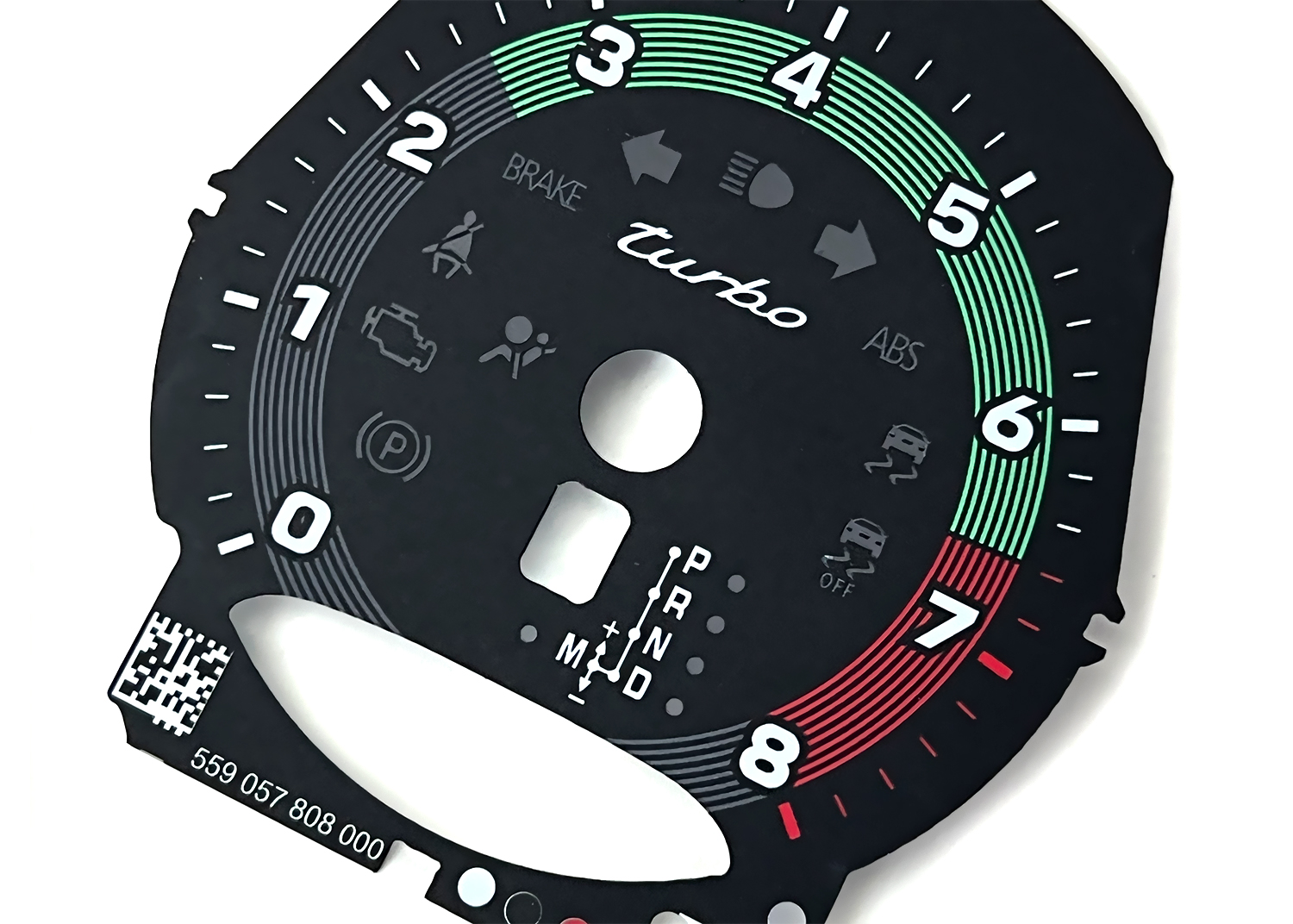 Porsche 991 Turbo Tachometer 8000 RPM AT Black Heritage Edition - Gauge ...