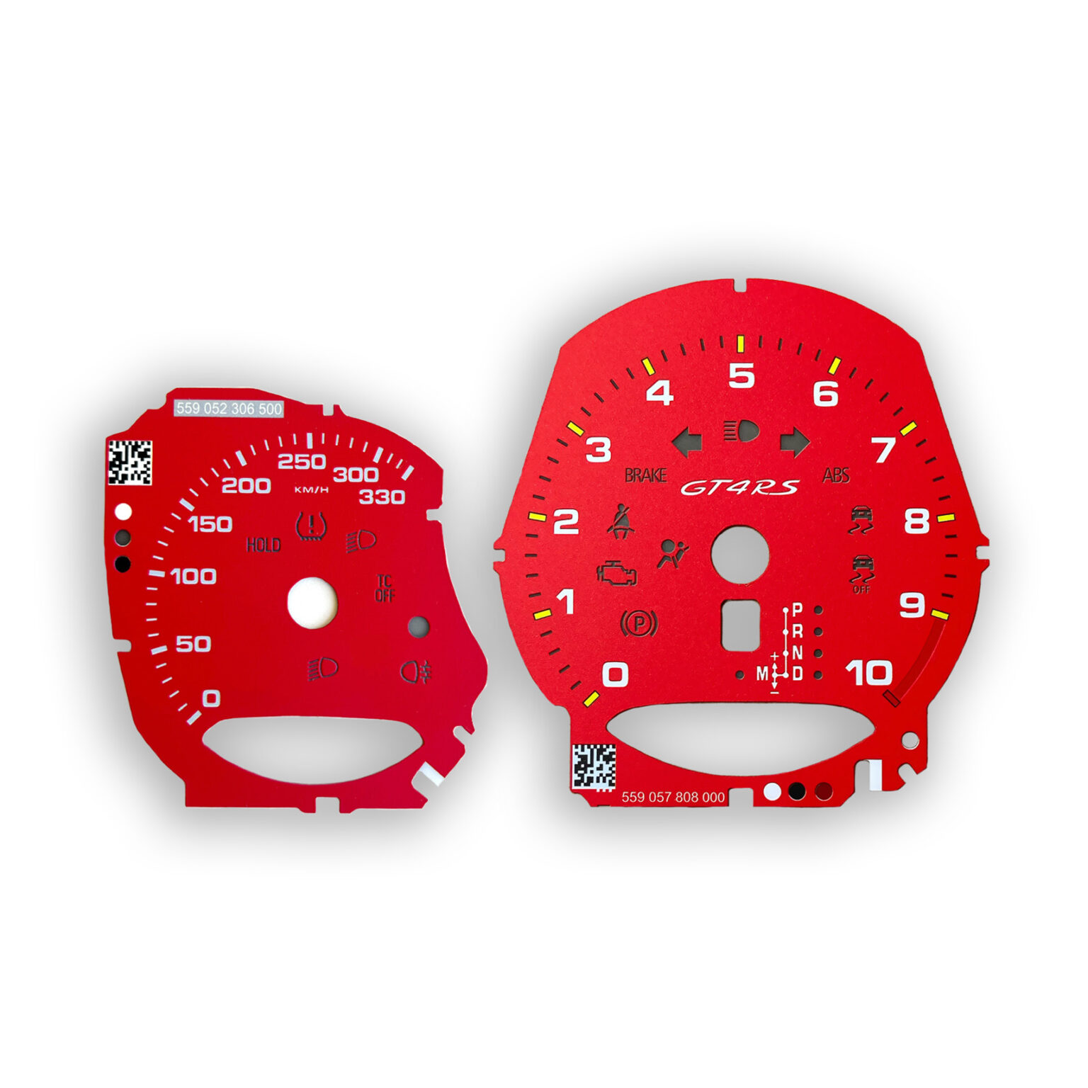 Porsche 718 Cayman GT4 RS Gauge Faces Set – 10000 RPM – 330 KMH – PDK ...