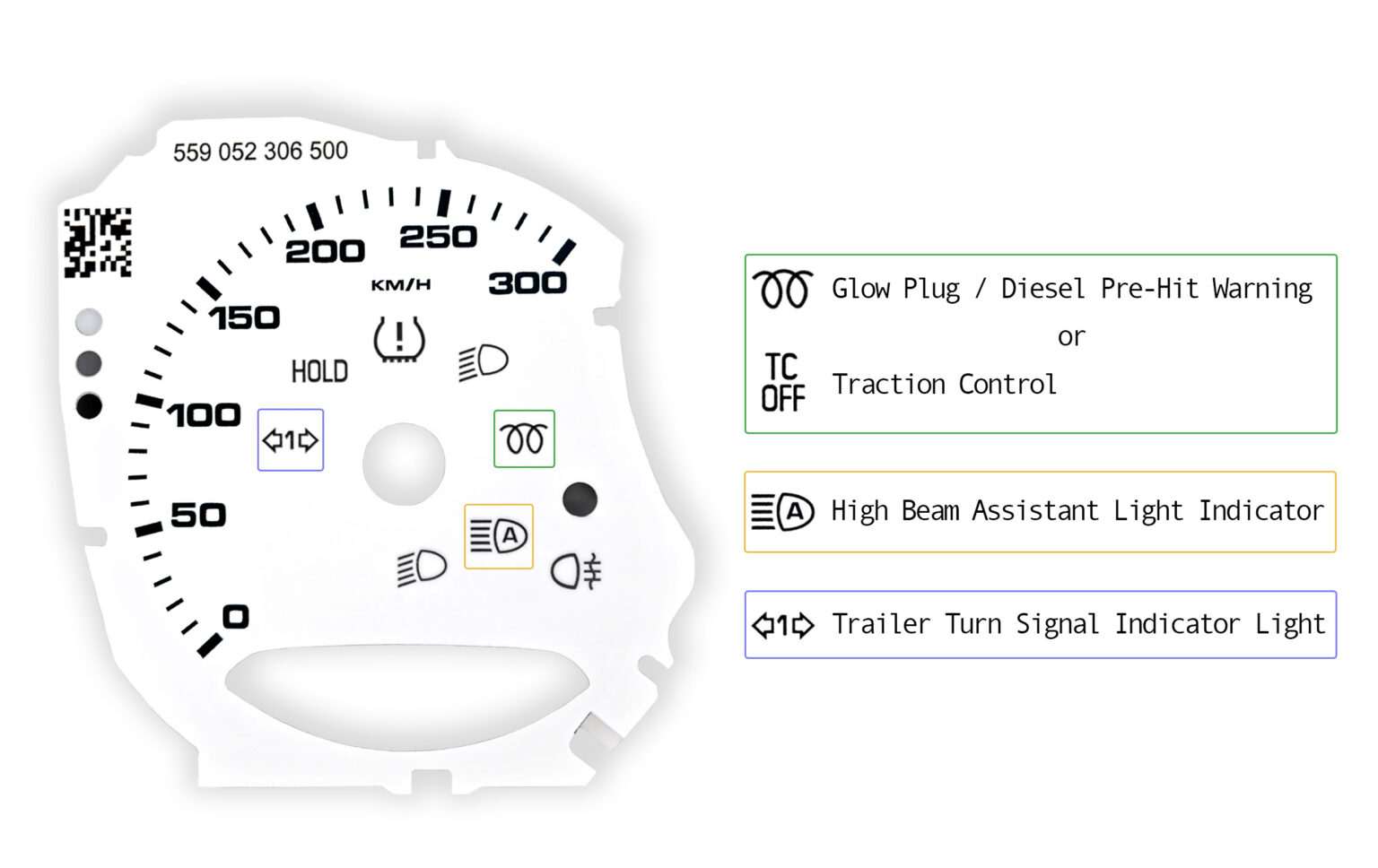 Porsche 991 981 718 92B Speedometer Conversion – Black MPH Options ...