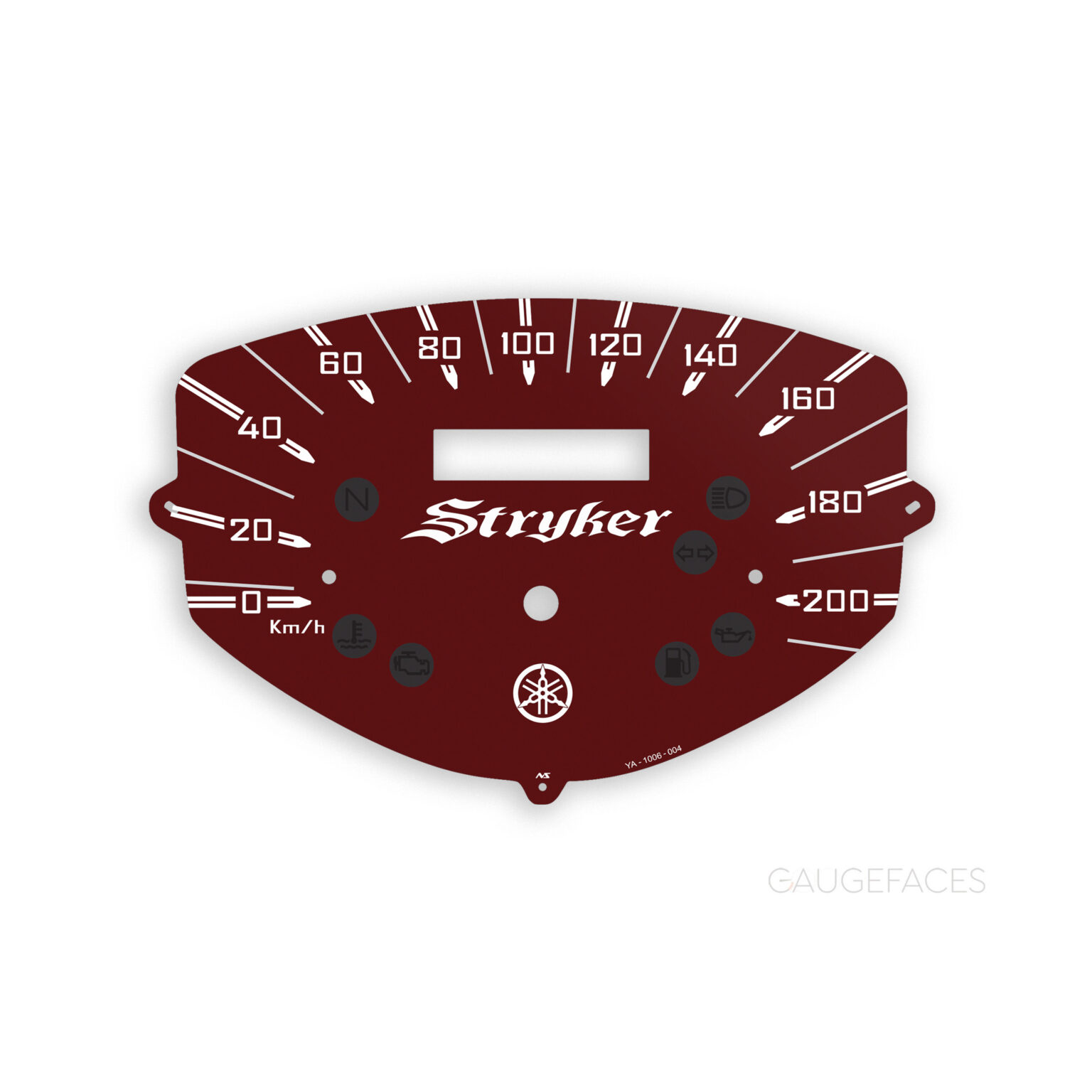Yamaha XVS 1300 Stryker (2007-17) Gauge Face Speedometer 200 KMH ...