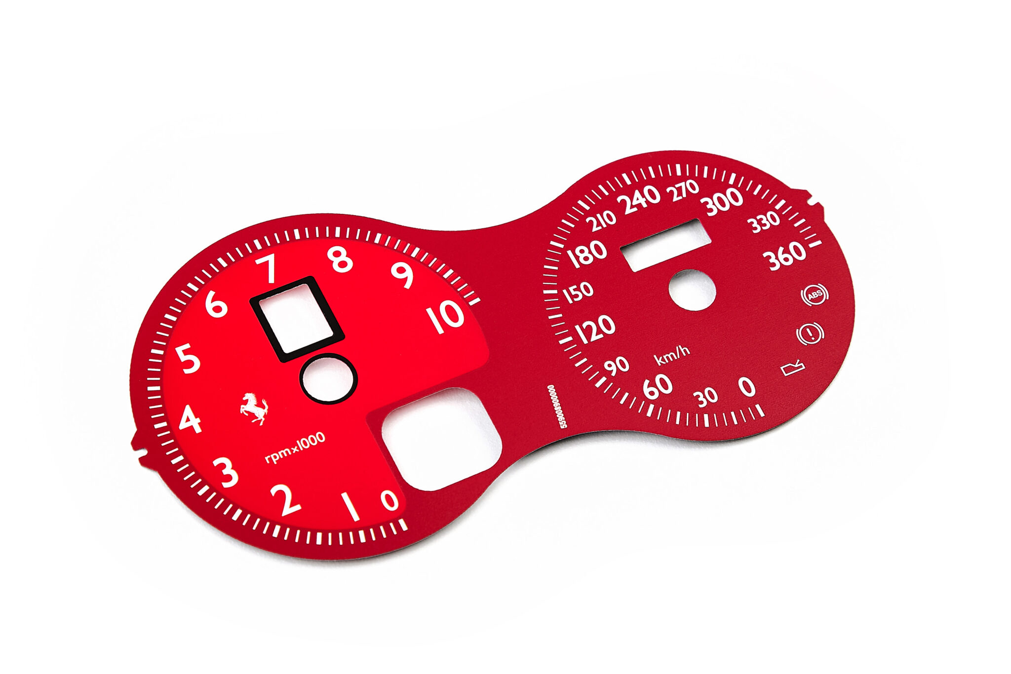 Ferrari F360 F430 (Type F131) Gauge Face – F430 Spider Look – 360 KM/H ...