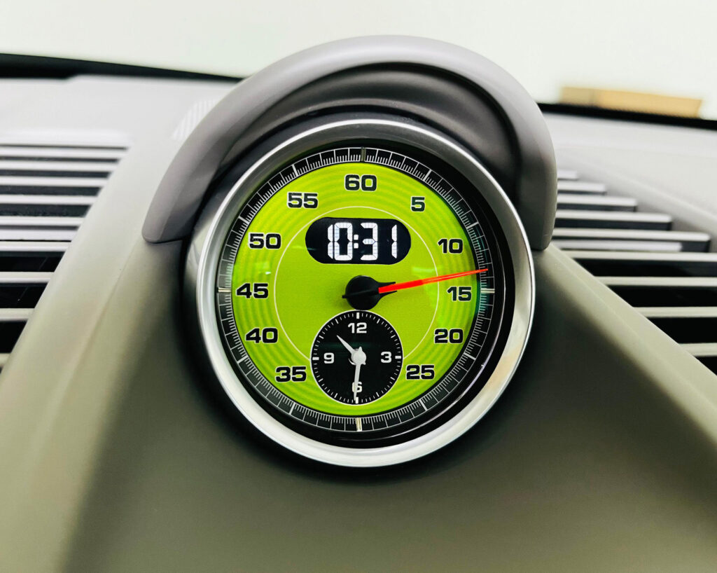 For Porsche Sport Chrono: Clock Dial Gauge Face – Black / Acid Green ...