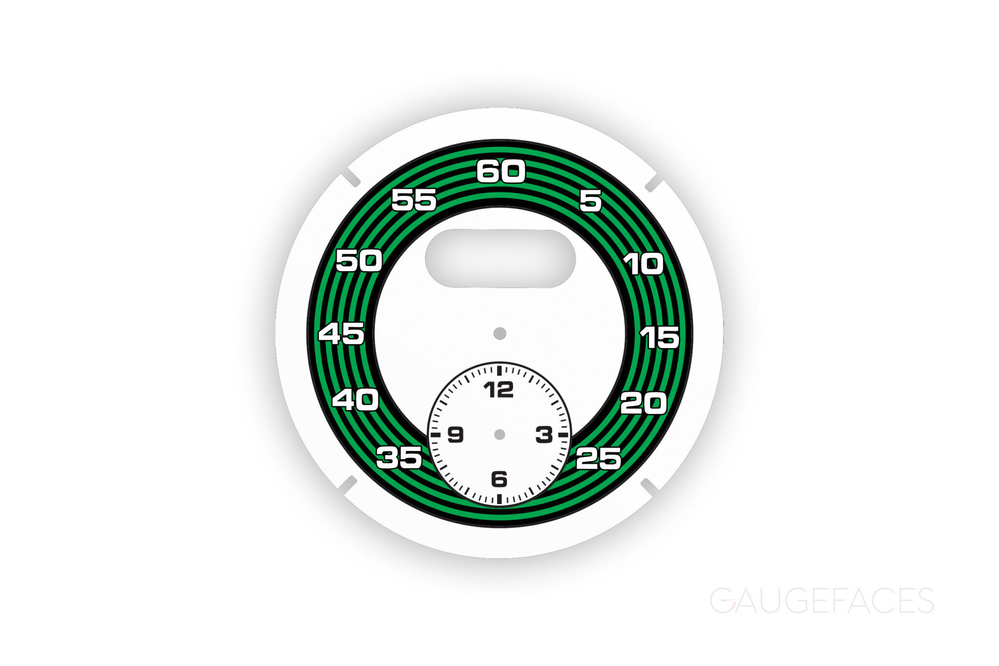 For Porsche Sport Chrono: Clock Dial Gauge Face – White with Black ...
