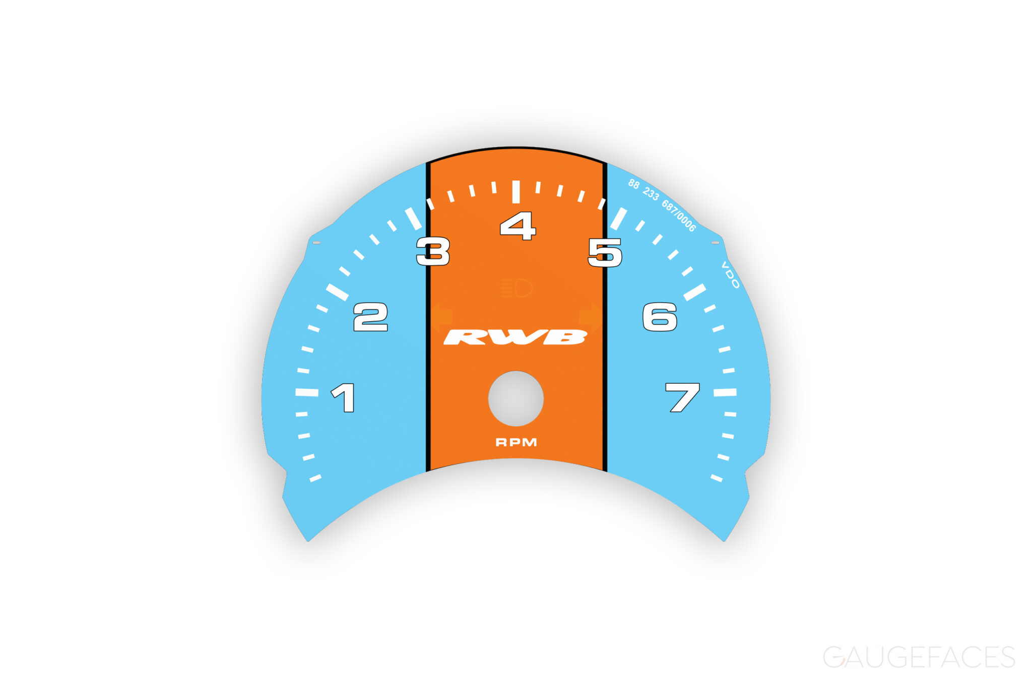 For Porsche 911 996.1 / Boxster 986.1: Gauge Face Tachometer – RWB Logo ...