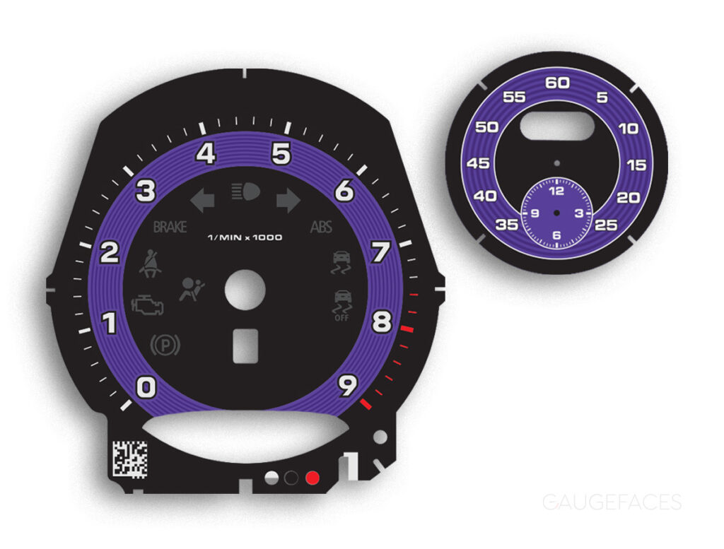 Custom Order: 991 Gauge Faces Set – Tachometer – 9000 RPM Manual ...