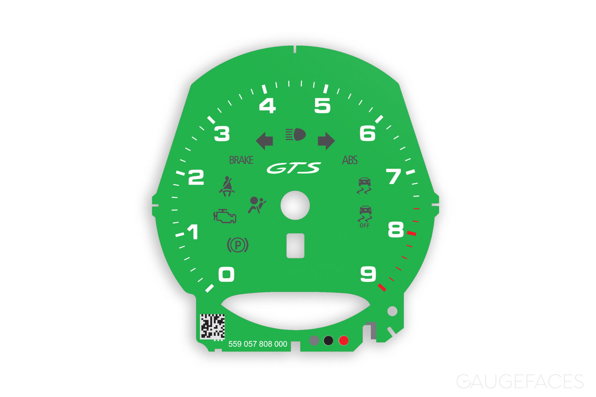 For Porsche GTS 911 (991) / Boxster/Cayman 981: Gauge Face Tachometer ...