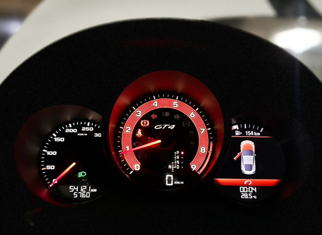 For Porsche 718/981 Cayman GT4: Gauge Face Tachometer – OPTIONS – Black ...