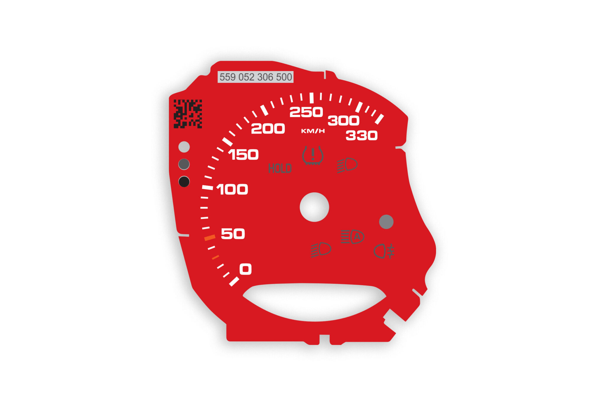 Porsche 991/981/718 Speedometer – EU-Spec Version – 330 KMH – Red ...