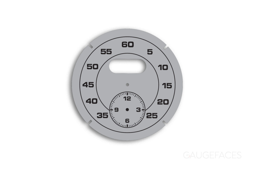 For Porsche: Sport Chrono Clock Dial Gauge Face – Silver Solid Color ...