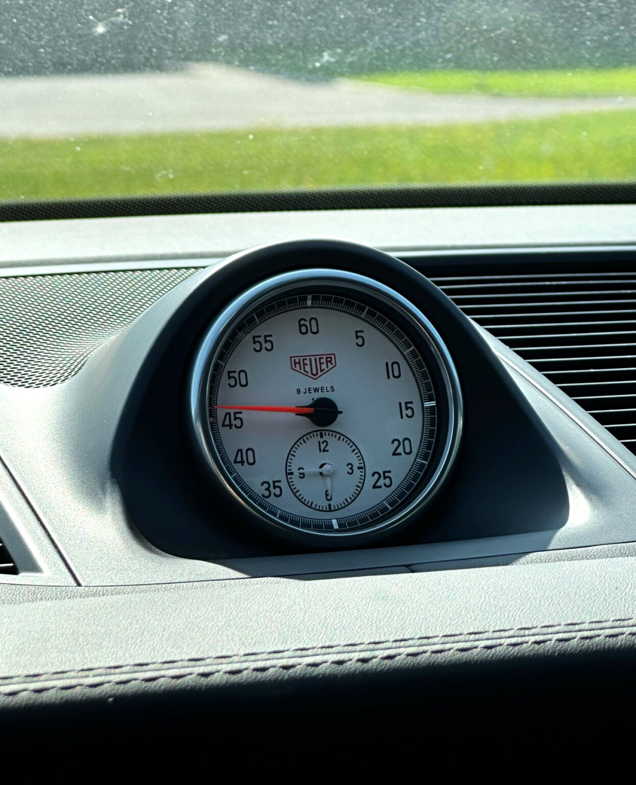 For Porsche Sport Chrono: Clock Dial Gauge Face – Heuer – White - Gauge ...
