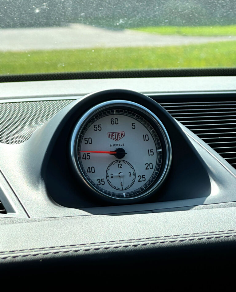 For Porsche Sport Chrono: Clock Dial Gauge Face – Heuer – White - Gauge ...