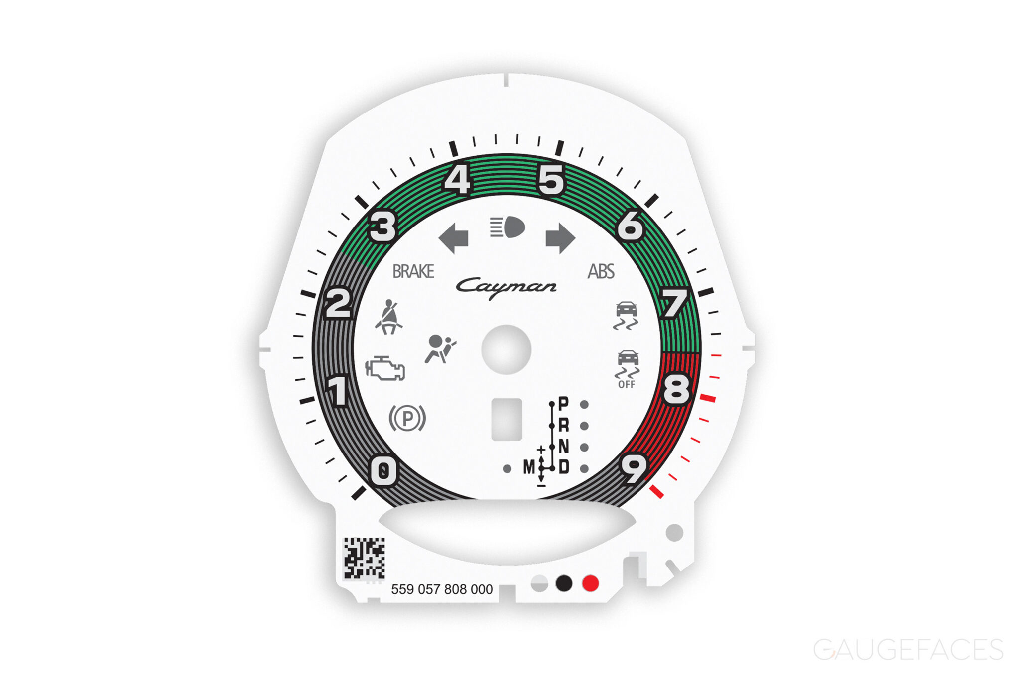 For Porsche 981 Cayman: Gauge Face Tachometer – OPTIONS – Heritage ...