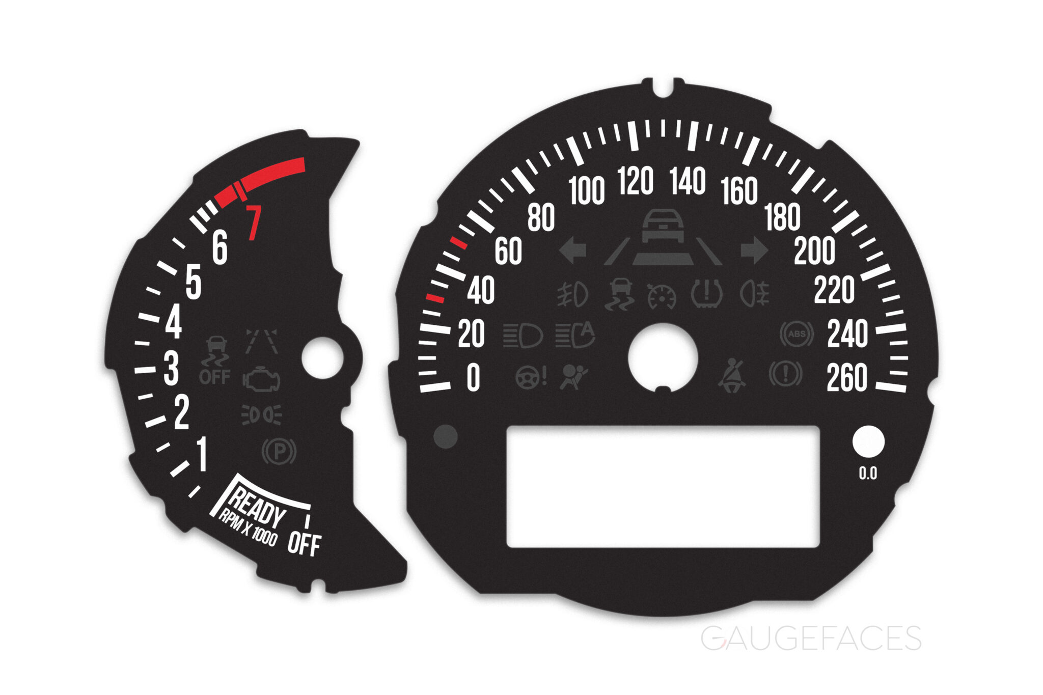 Mini Cooper F55 Custom Gauge Face Cluster Dashboard Dials – Black ...