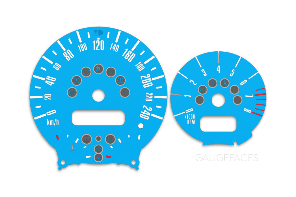 Mini Cooper R50 Custom Gauge Face Cluster Dashboard Dials – Speedometer ...