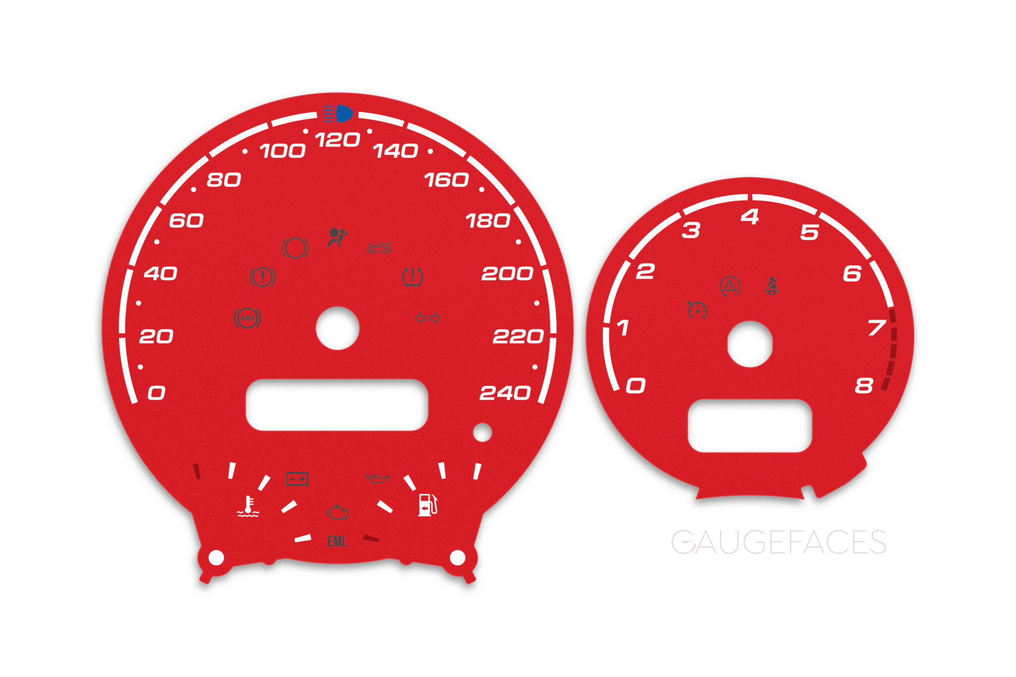 Mini Cooper R50 Custom Gauge Face Cluster Dashboard Dials – Speedometer ...