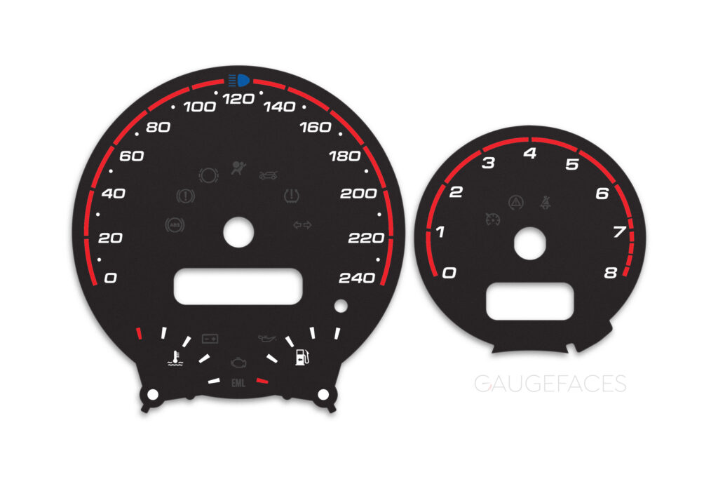 Mini Cooper R50 Custom Gauge Face Cluster Dashboard Dials – Speedometer ...
