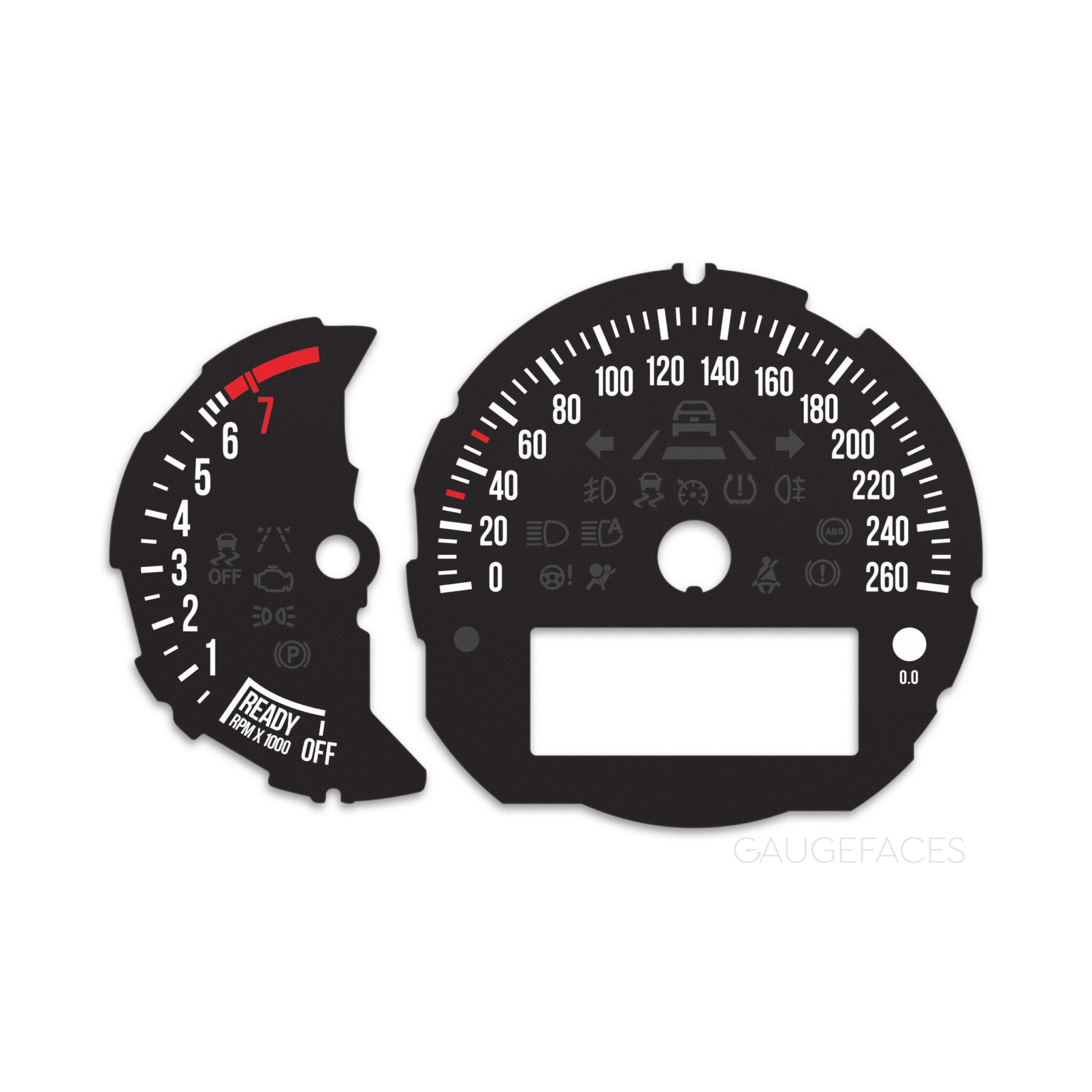 Mini Cooper F55 Custom Gauge Face Cluster Dashboard Dials – Black ...