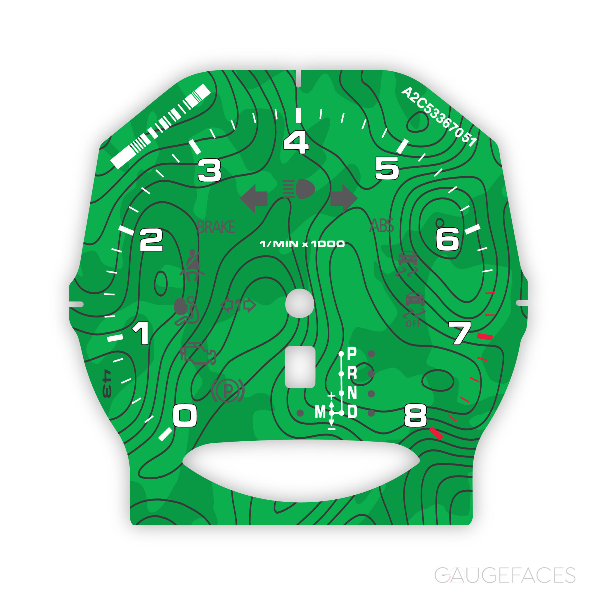 For Porsche 958 Cayenne / 970 Panamera: Gauge Face Tachometer ...
