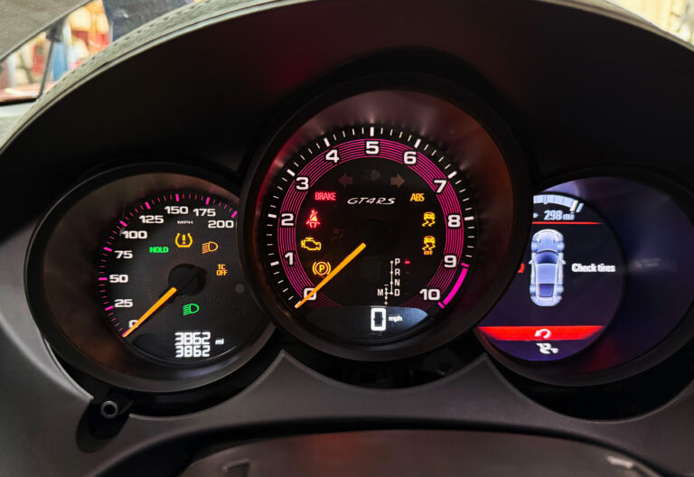 For Porsche 718 Cayman GT4RS: Gauge Faces – US-Spec – Black with Ruby ...