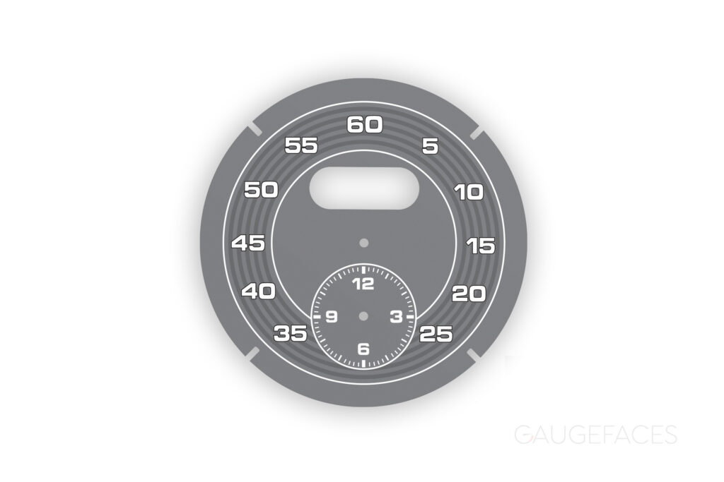 For Porsche Sport Chrono: Clock Dial Gauge Face – Gray / Dark Gray ...
