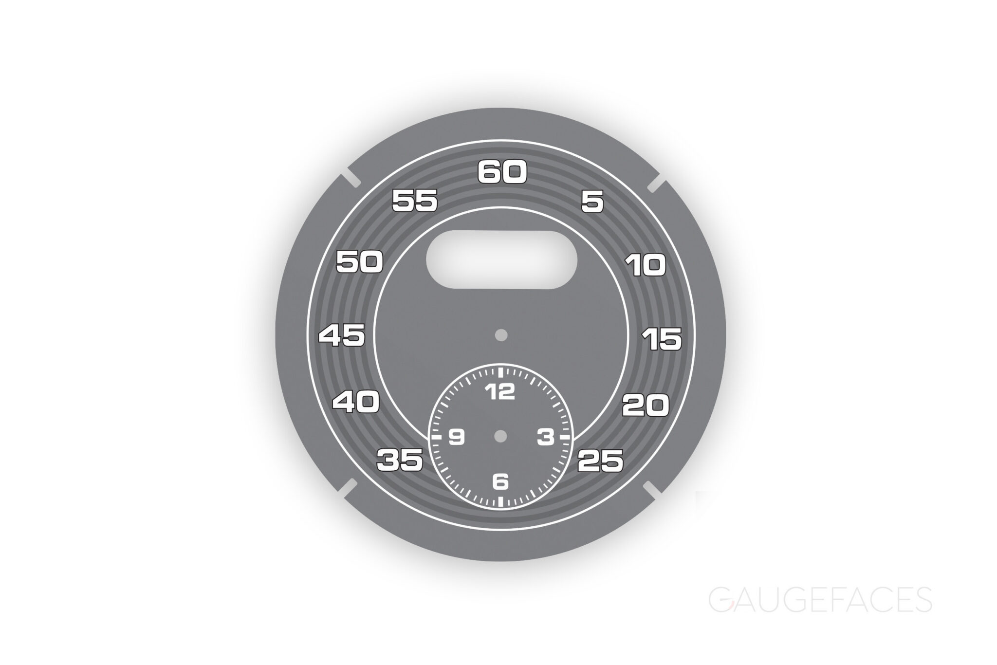 For Porsche Sport Chrono: Clock Dial Gauge Face – Gray / Dark Gray ...