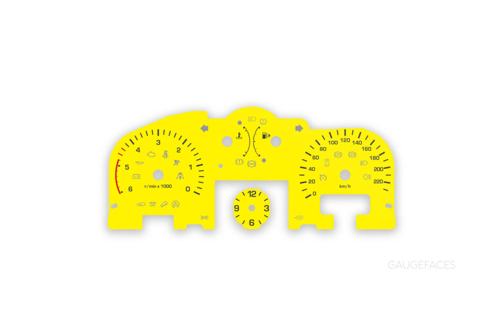 Land Rover Freelander 2 Custom Gauge Face – 6000 RPM – 220kmh – Yellow ...