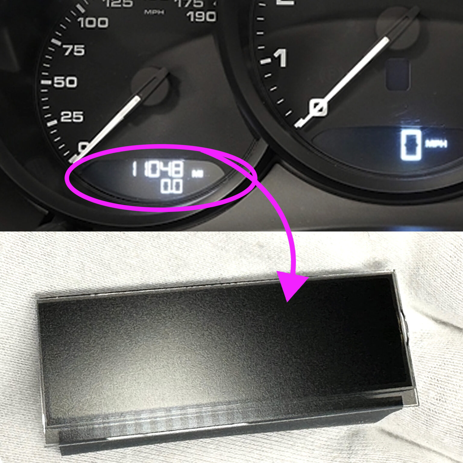 Porsche 991 / 981 / Macan PDK Speedometer LCD Display - Gauge Faces