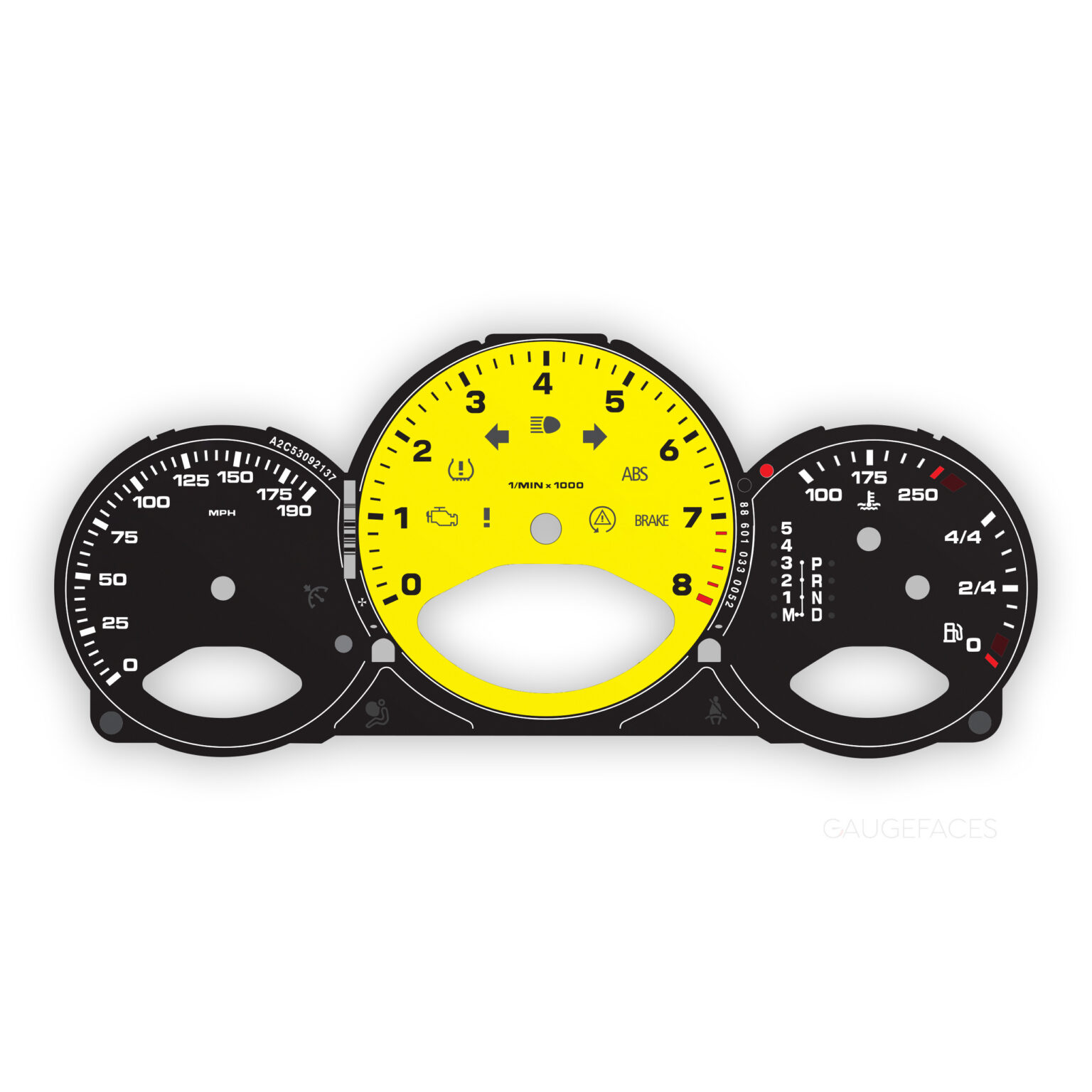 Porsche 987.1 S Boxster / Cayman: Gauge Face – US-Spec – Tiptronic ...