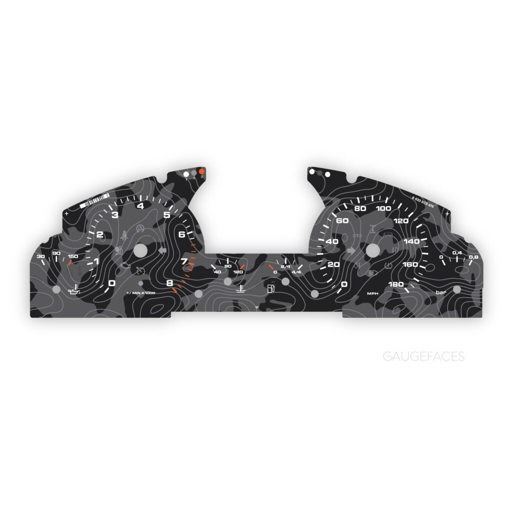 For Porsche Cayenne 955 / 957 Turbo (S) Instrument Gauge Face – OPTIONS ...