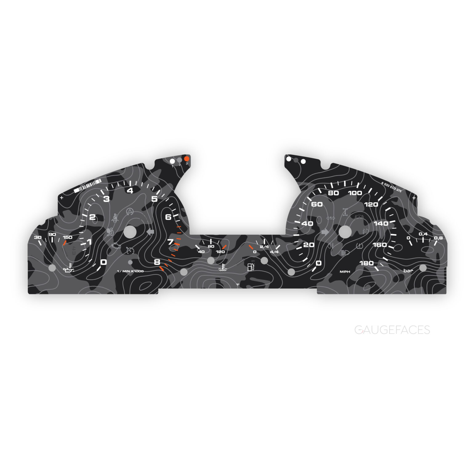 For Porsche Cayenne 955 / 957 Turbo (S) Instrument Gauge Face – OPTIONS ...