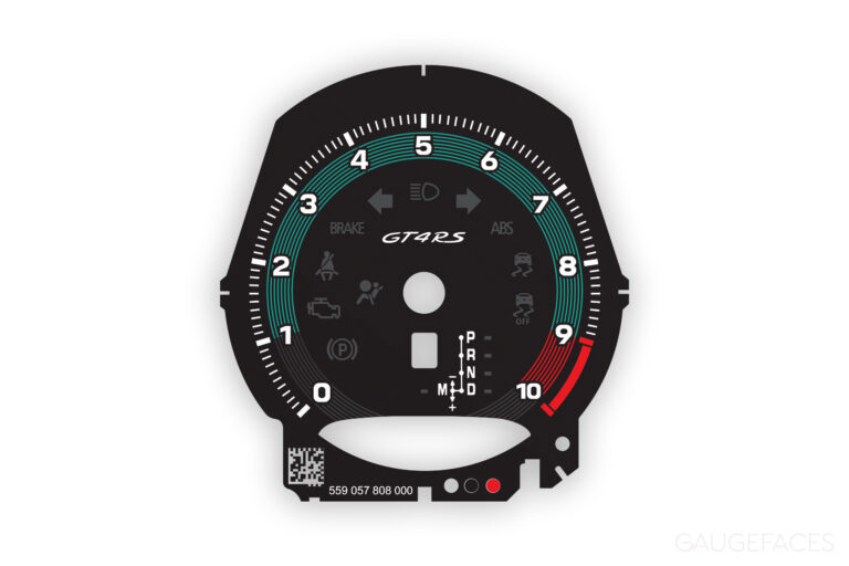 For Porsche 718 Cayman GT4 RS: Gauge Face Tachometer – 10000 RPM – PDK ...