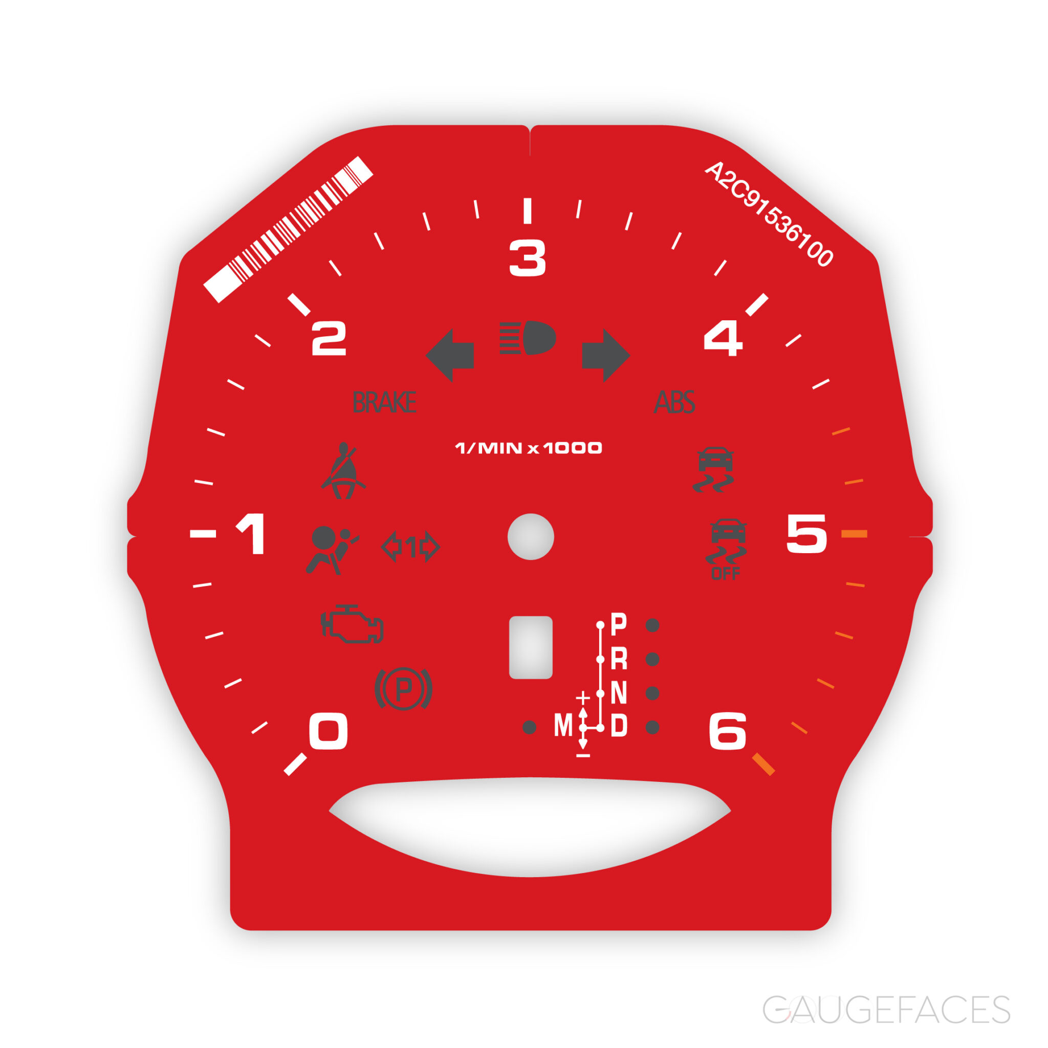 For Porsche 958 Cayenne / 970 Panamera Diesel: Gauge Face Tachometer ...