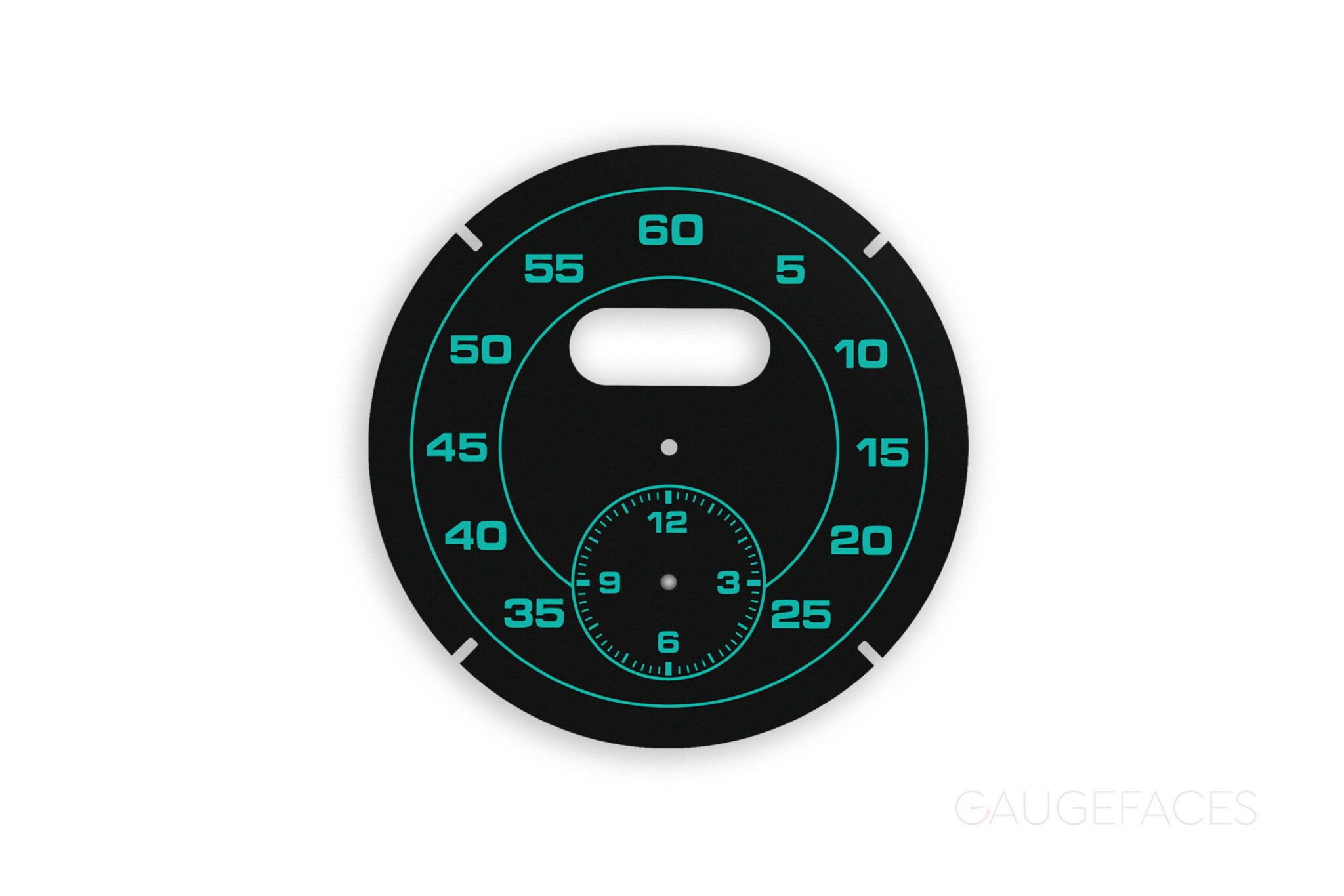For Porsche Sport Chrono: Clock Dial Gauge Face – Black with Retro ...