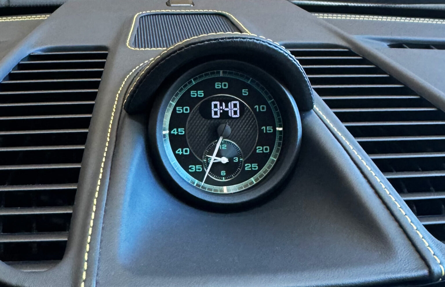 For Porsche Sport Chrono: Clock Dial Gauge Face – Black with Retro ...